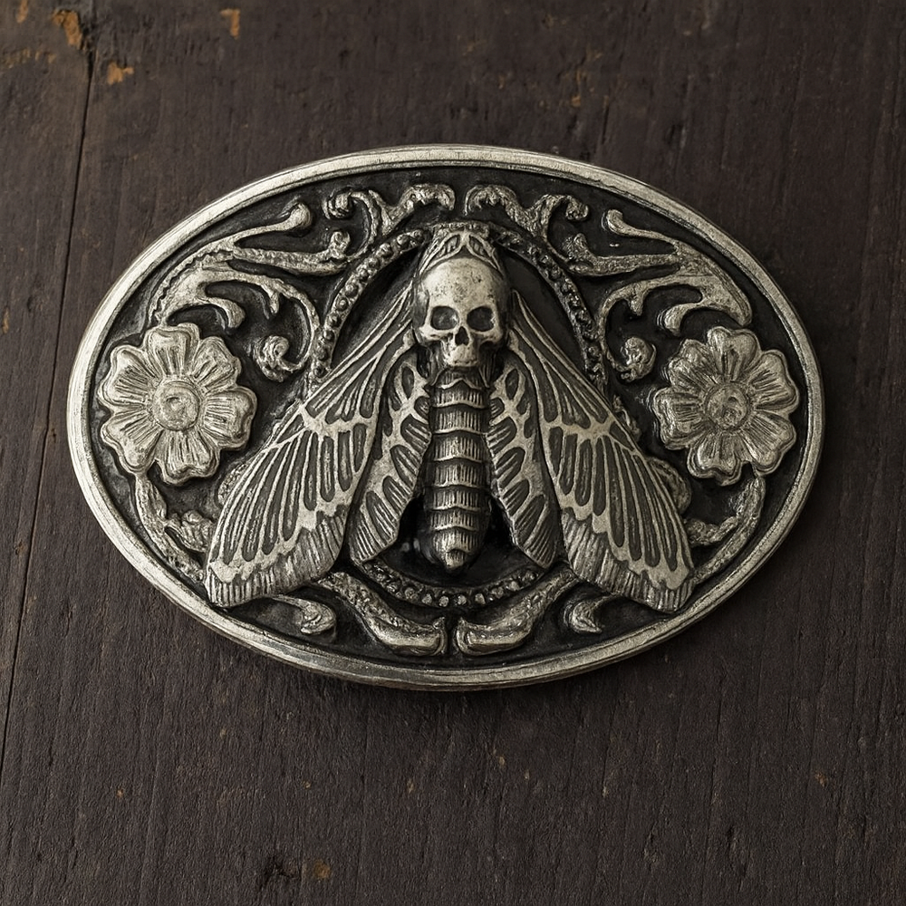 Dead Moth Belt Buckle