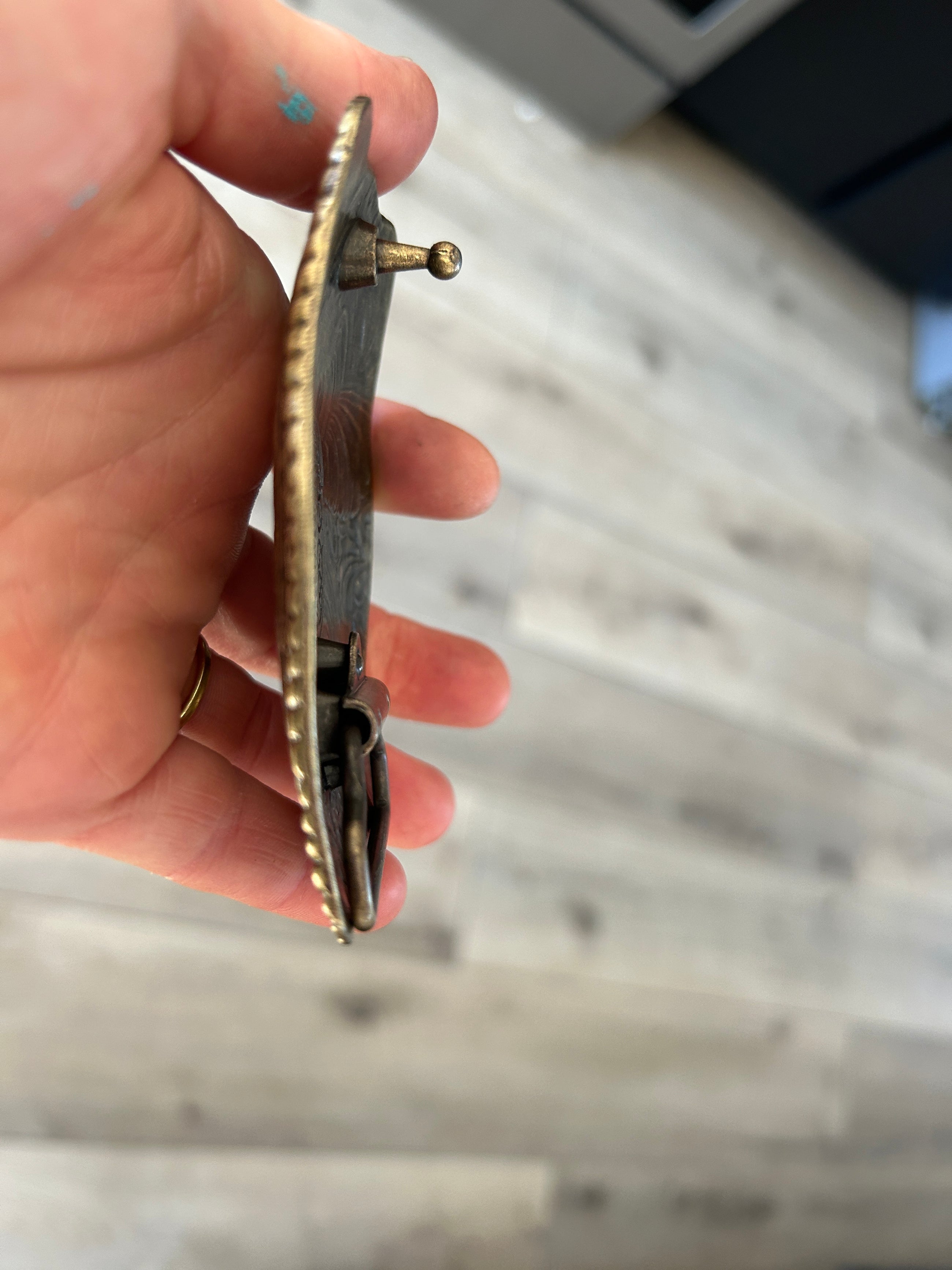 Brass Buffalo Belt Buckle